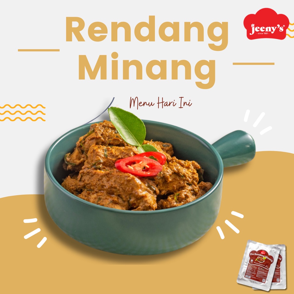 Pes Rendang Minang Paste Rendang Paste Rendang Daging Rendang Ayam ...